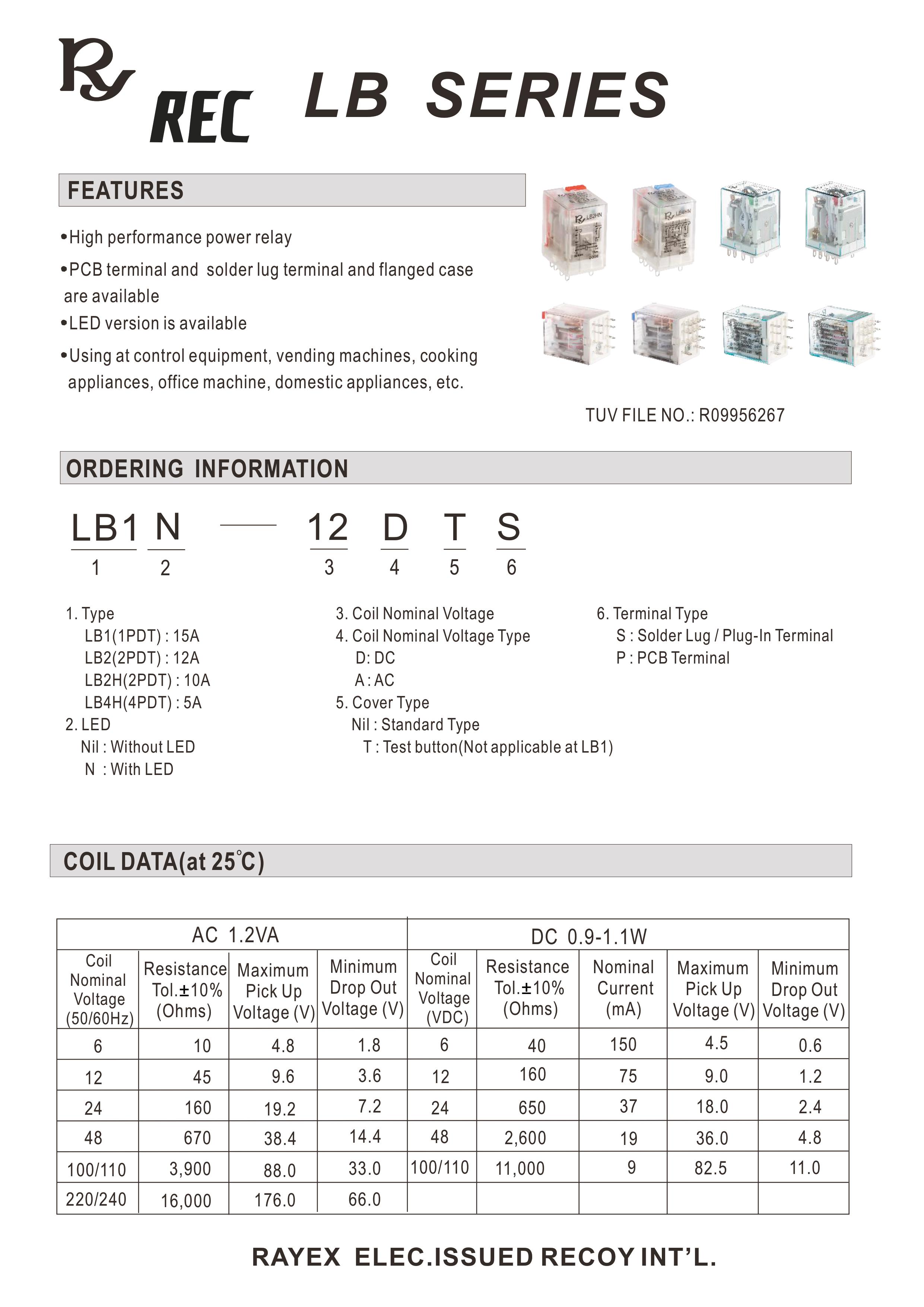 LB系列 - 瑞鎰電機股份有限公司